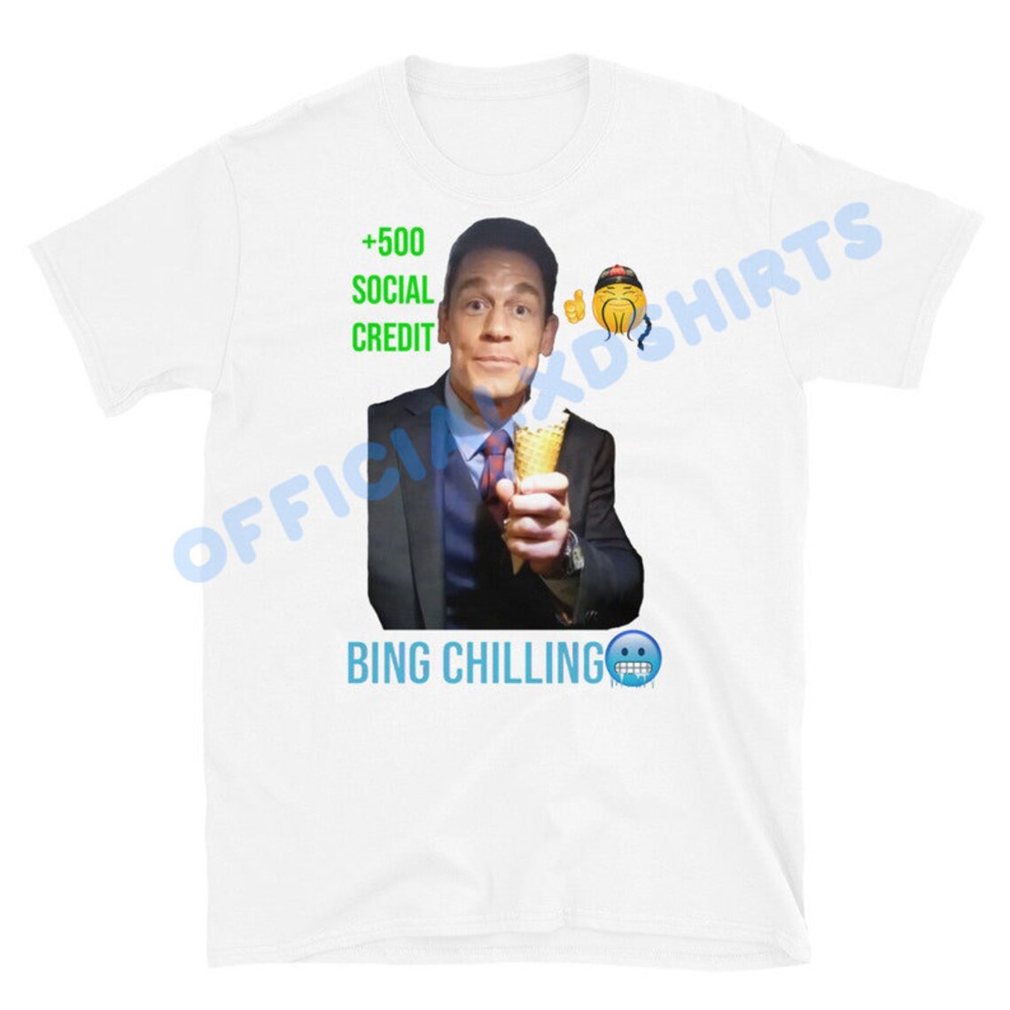 Bing Chilling John Cena Chinese Funny Meme T-shirt - Etsy