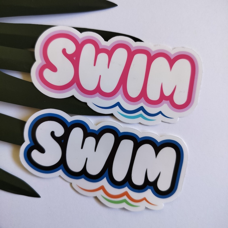Swim Stickers - Etsy