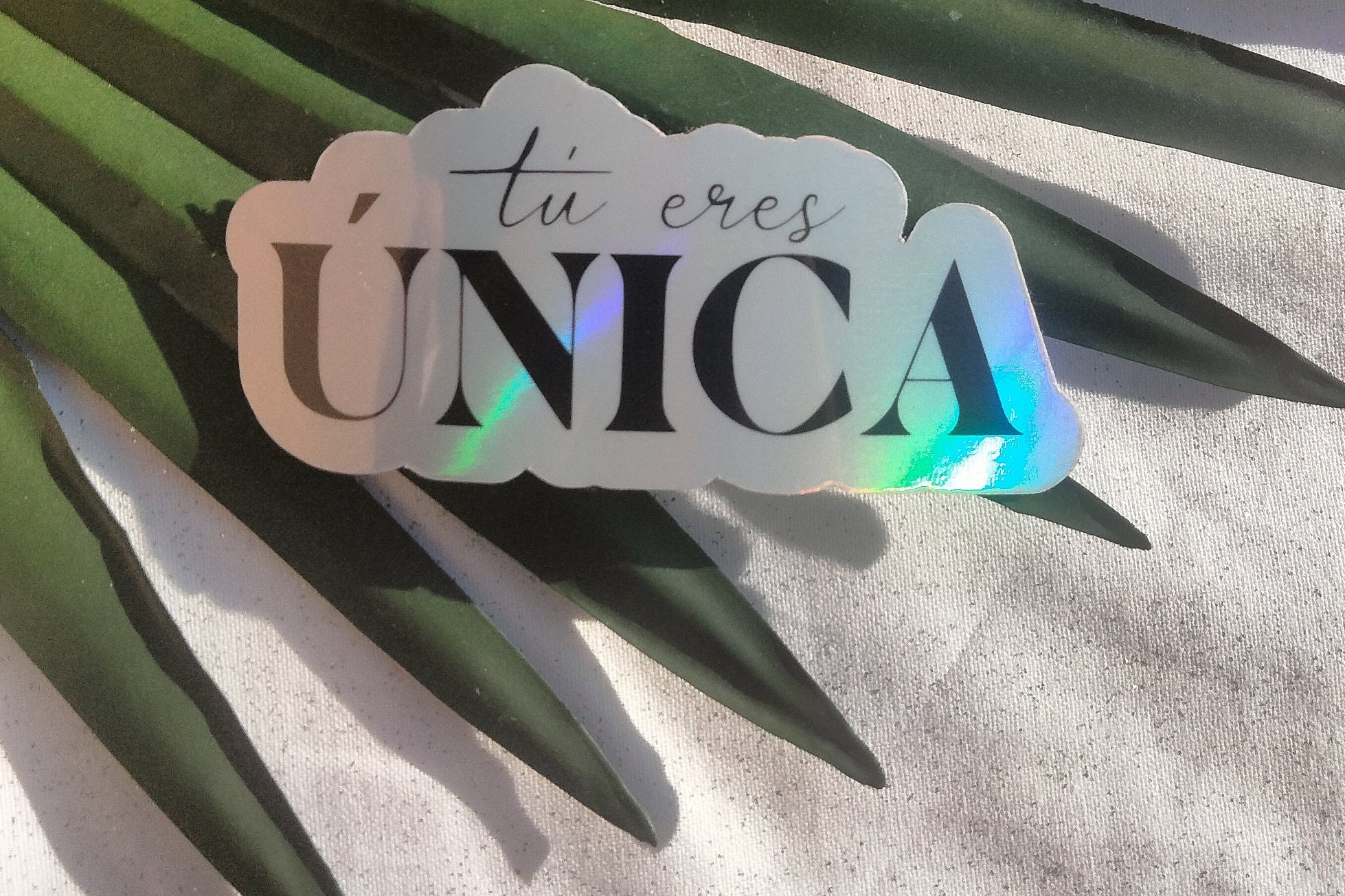 Holographic Spanish Affirmation Sticker - Etsy