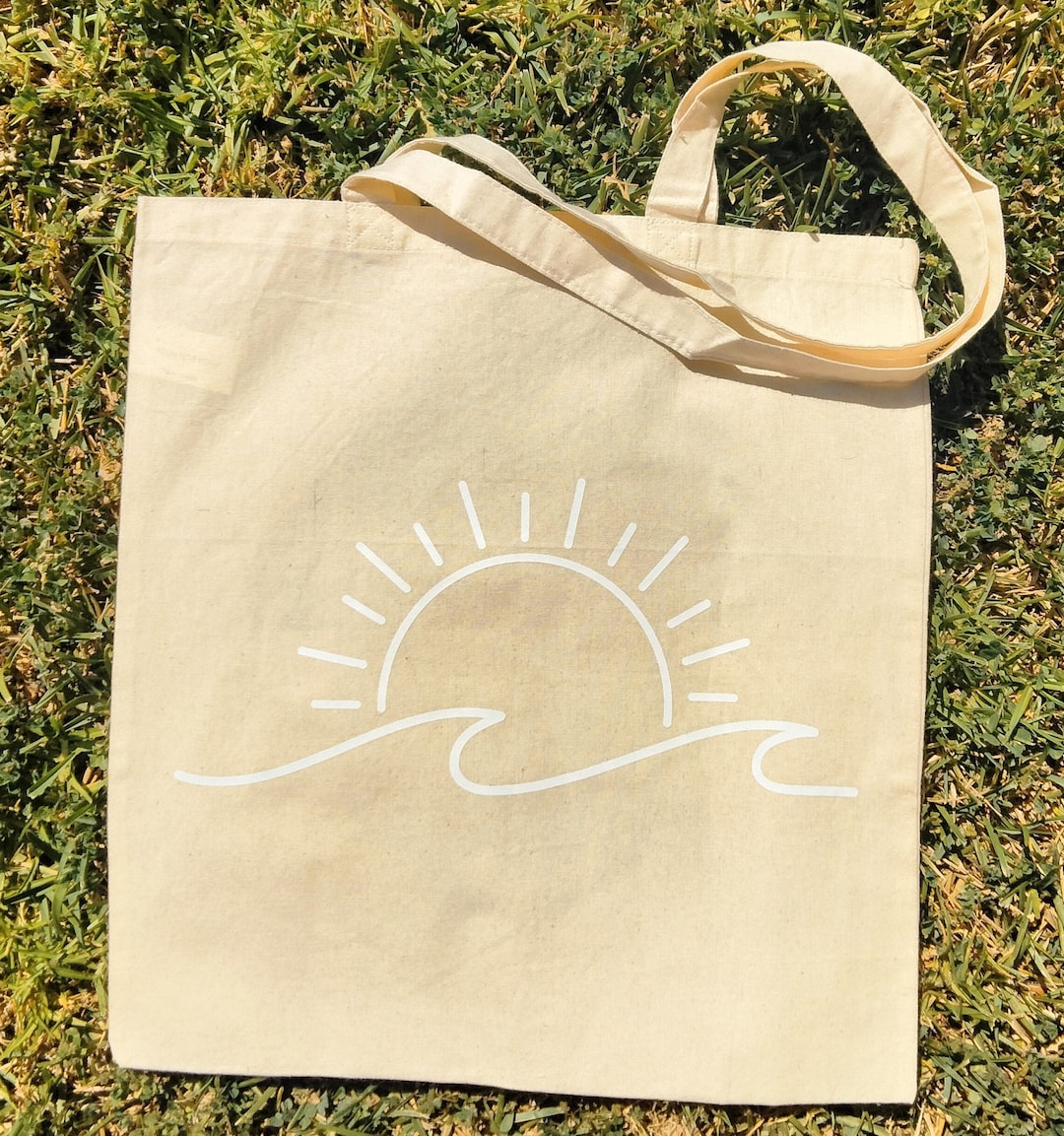 Sun & Beach Wave Summer Tote Bag - Etsy