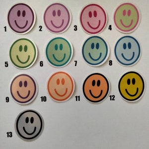 Smiley Face Sticker Pack - Etsy