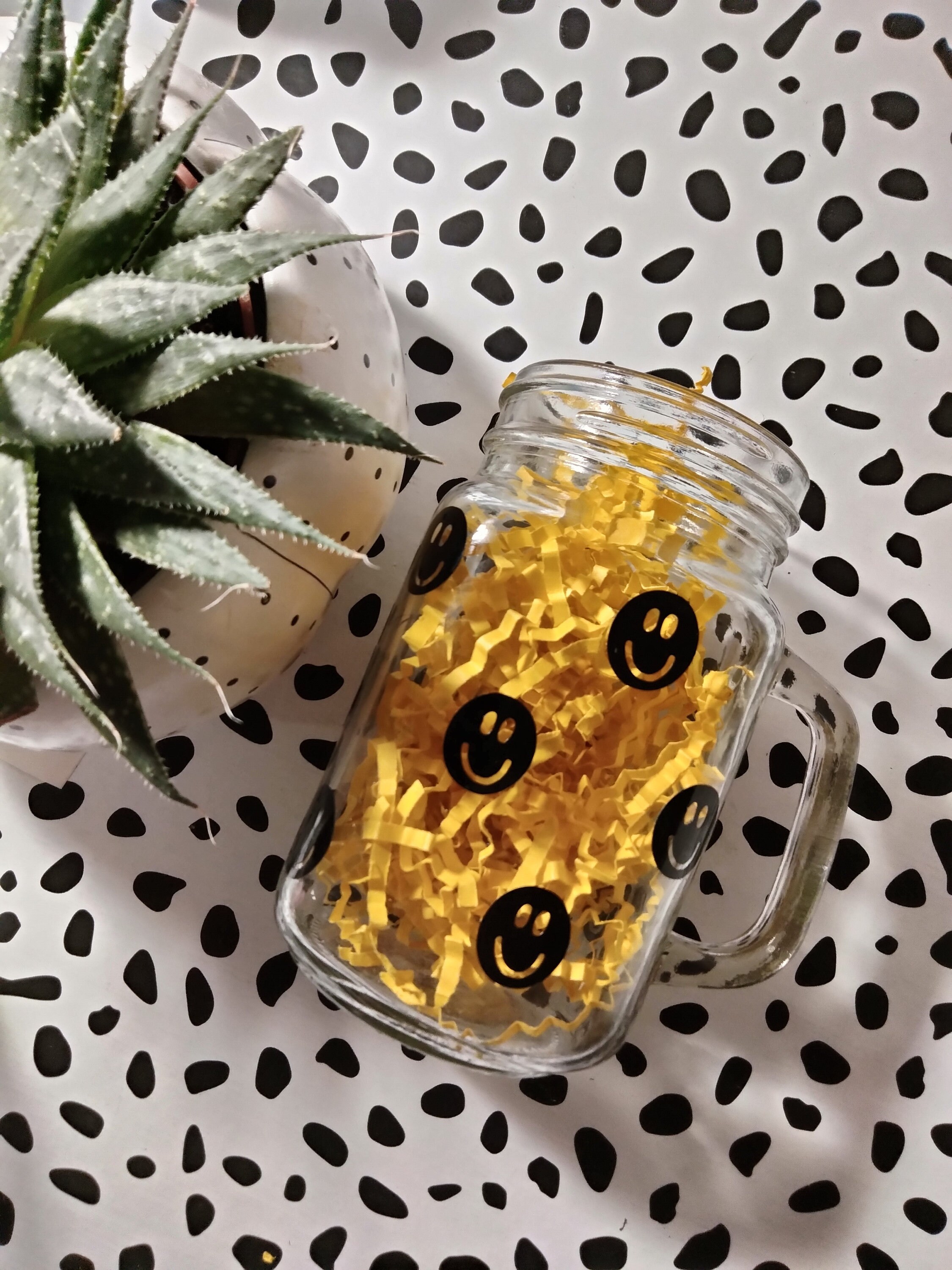 Smiley Face Mason Jar - Etsy