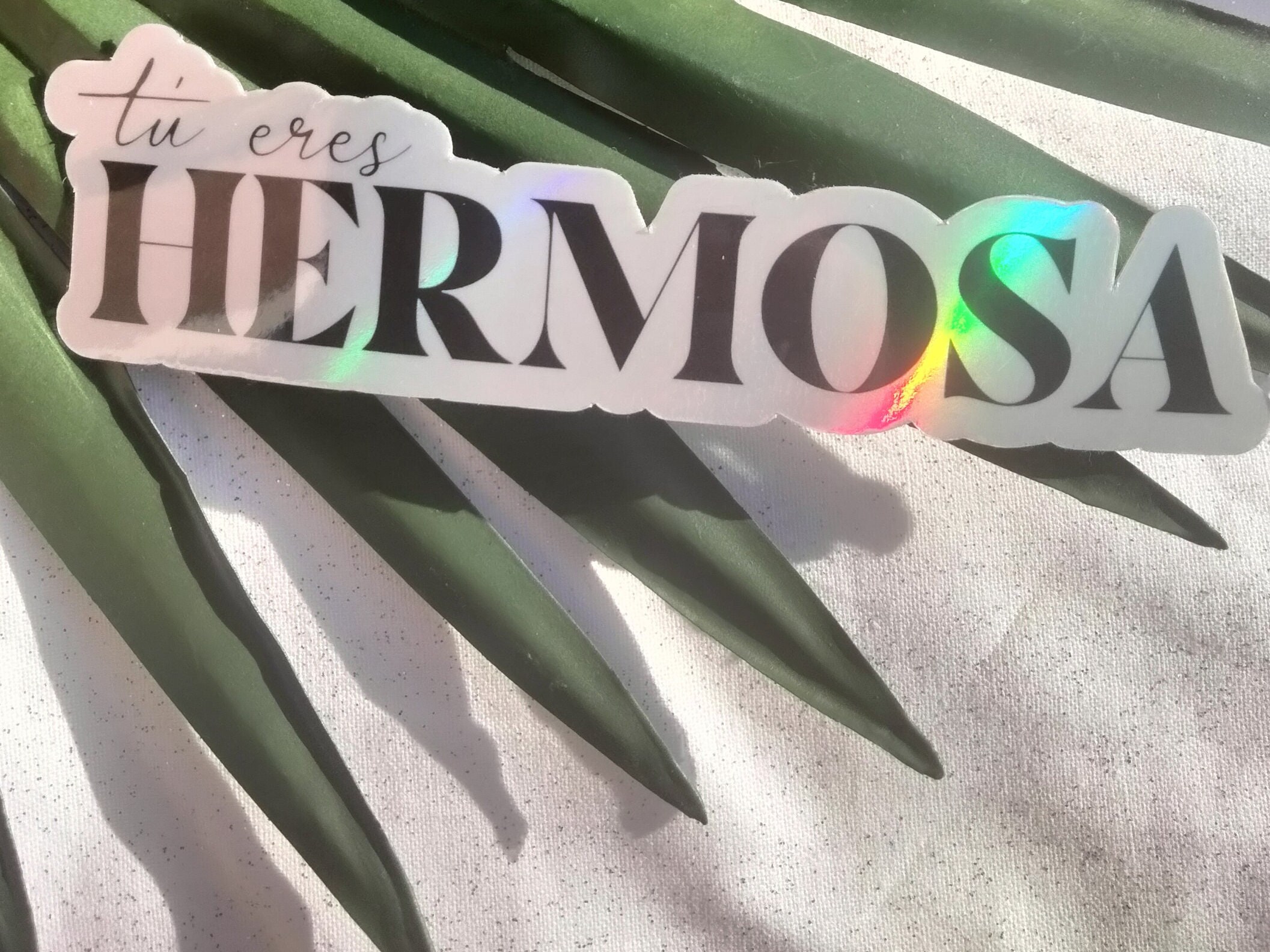 Holographic Spanish Affirmation Sticker - Etsy