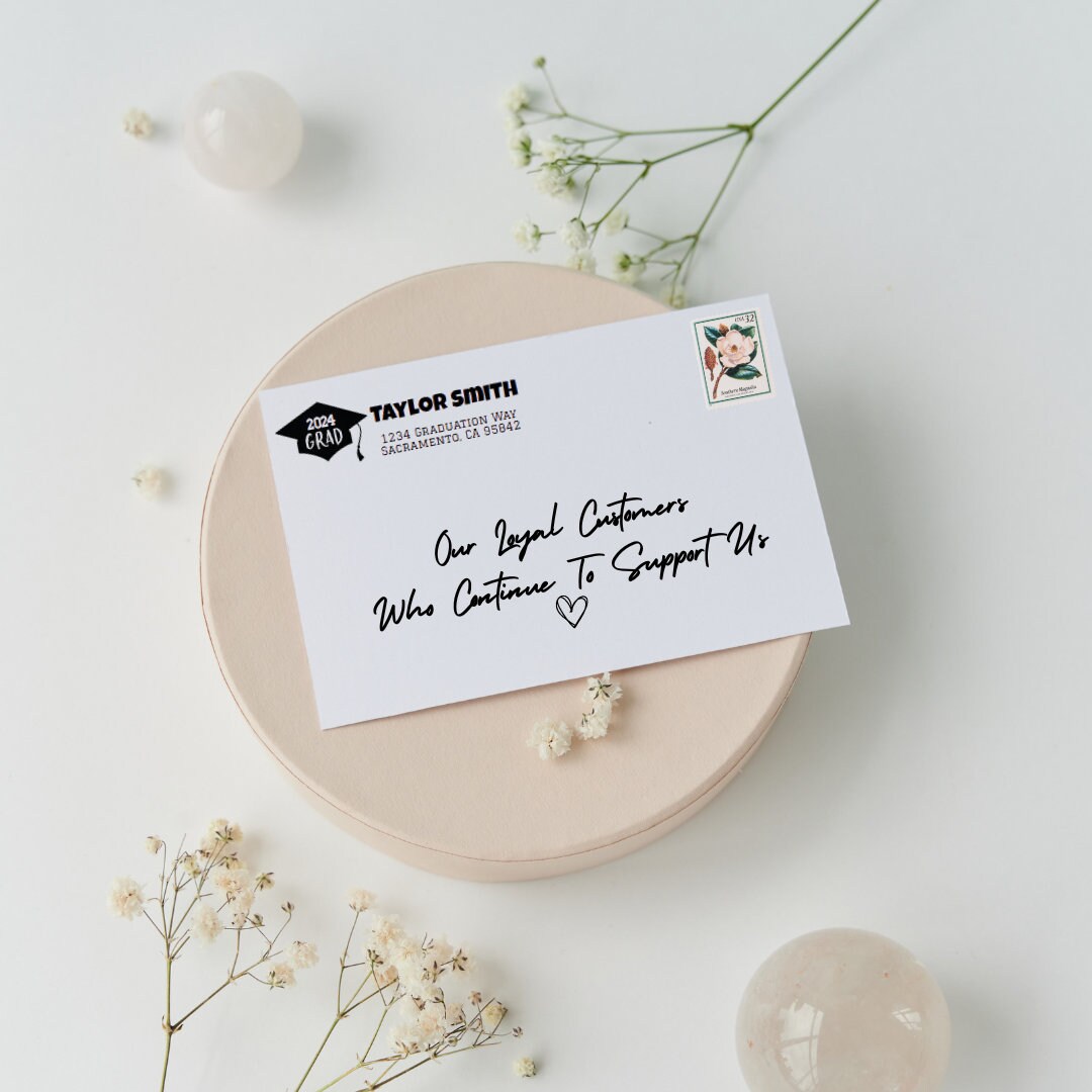 2025 Graduation Address Labels Stickers, Graduation Return Address ...