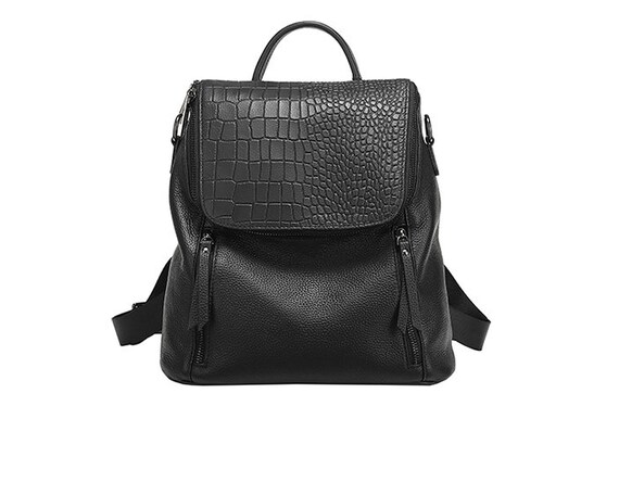 Multi-functional Women's Leather Backpack - Etsy