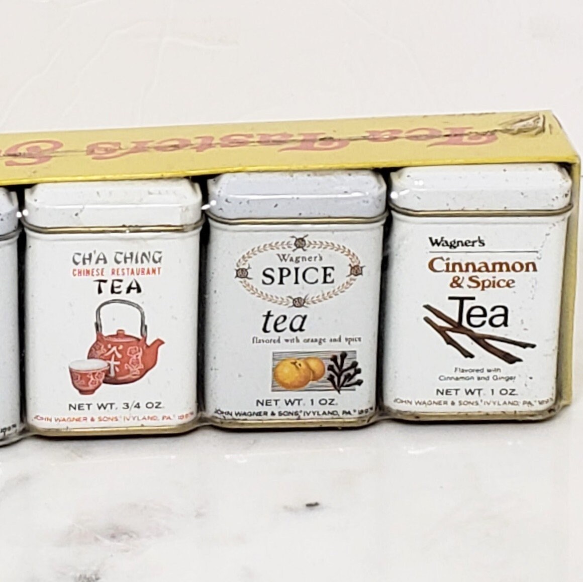 Vintage Mini Tea Tins by John Wagner & Sons Five Assorted - Etsy
