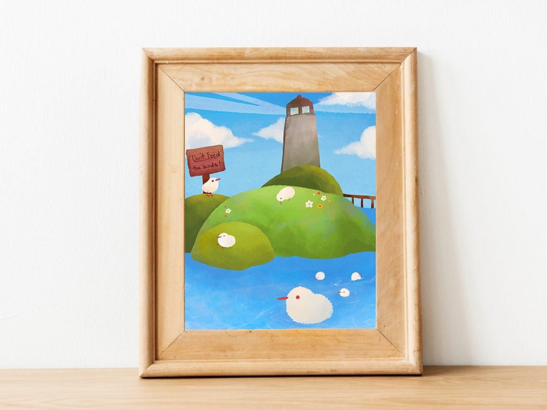 Colorful Bird Art Print | 8x10 Boho Home, Wall Art, Cute Colorful ...
