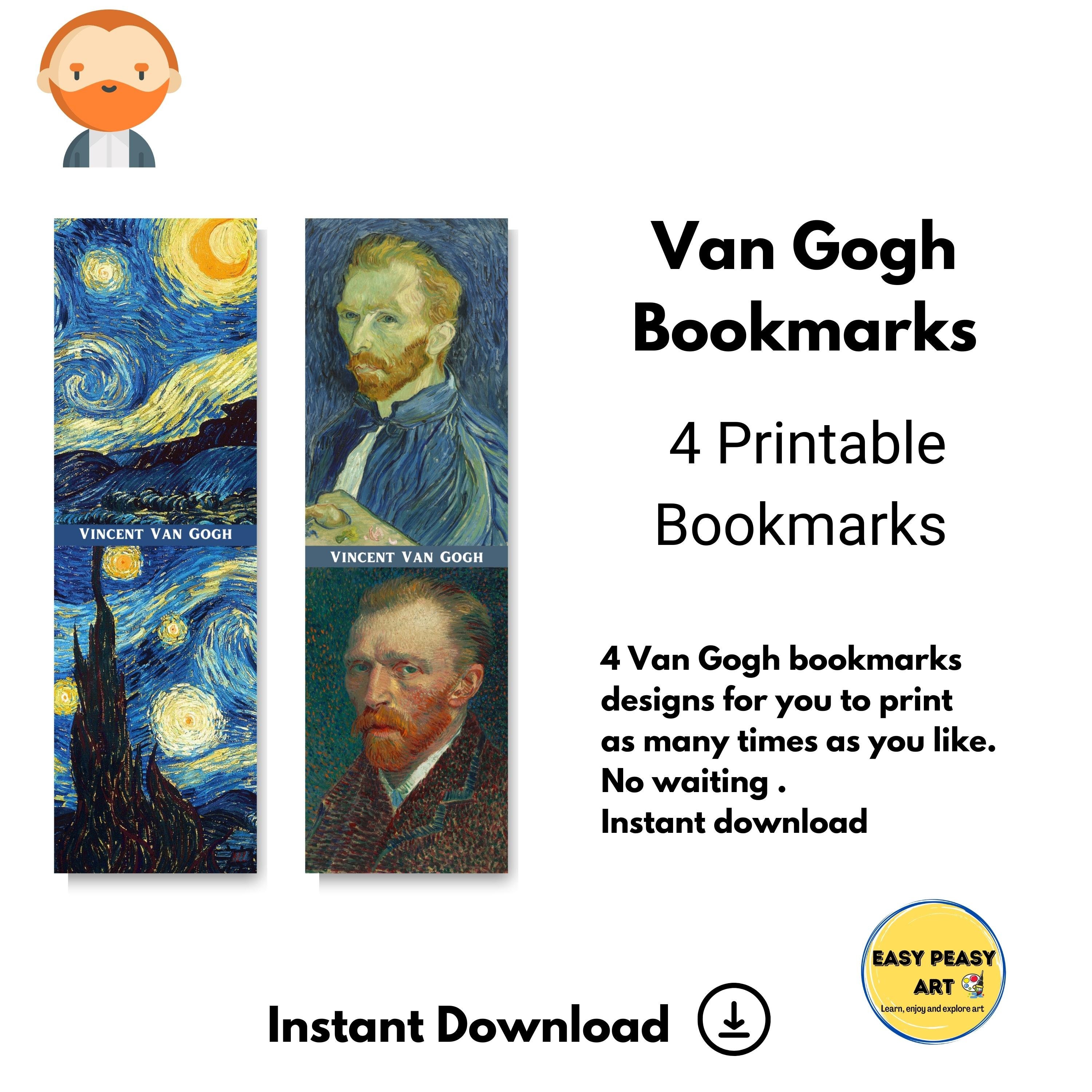 Van Gogh Bookmarks, Van Gogh Scrapbook, Van Gogh Gifts, Unique ...