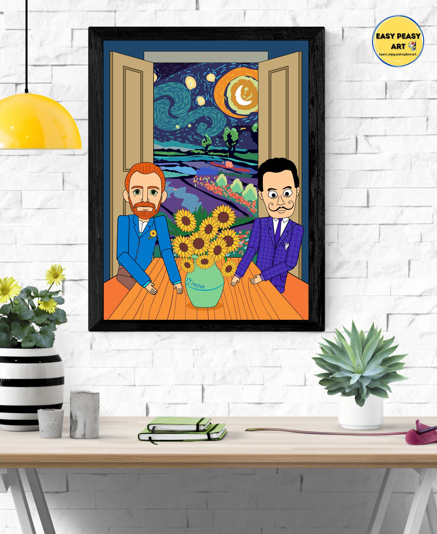 Famous Artists Art Class Decor, Van Gogh Art Class Poster, Famous ...
