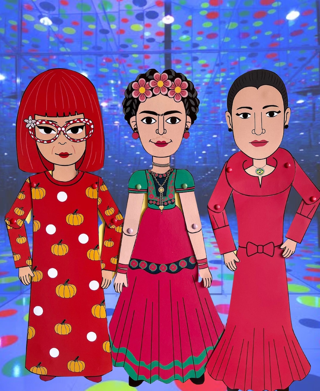 Famous Artists Articulated Paper Dolls, Contemporary Artists Printable ...