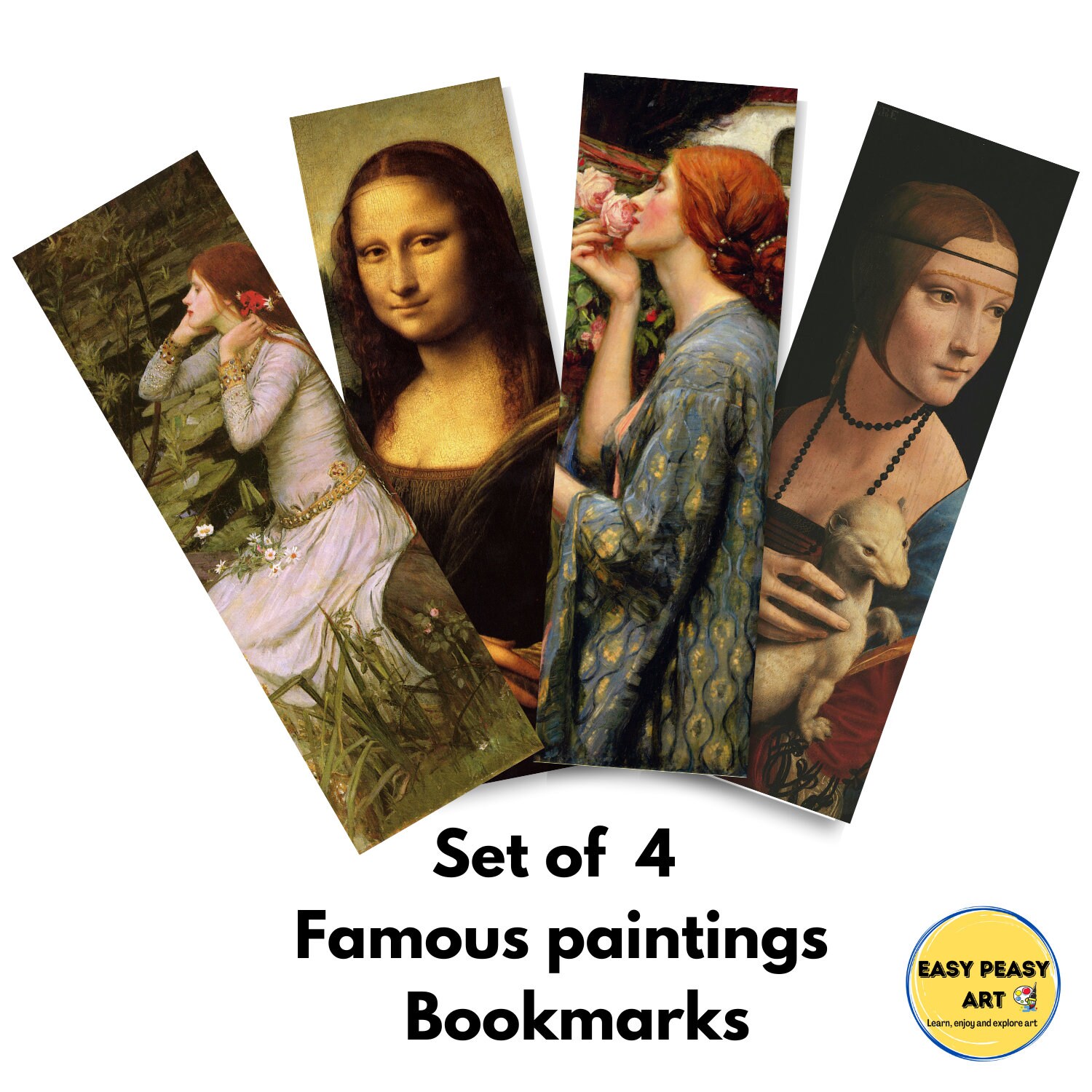 Famous Art Bookmarks, Famous Paintings as Gifts, Famous Women Art ...