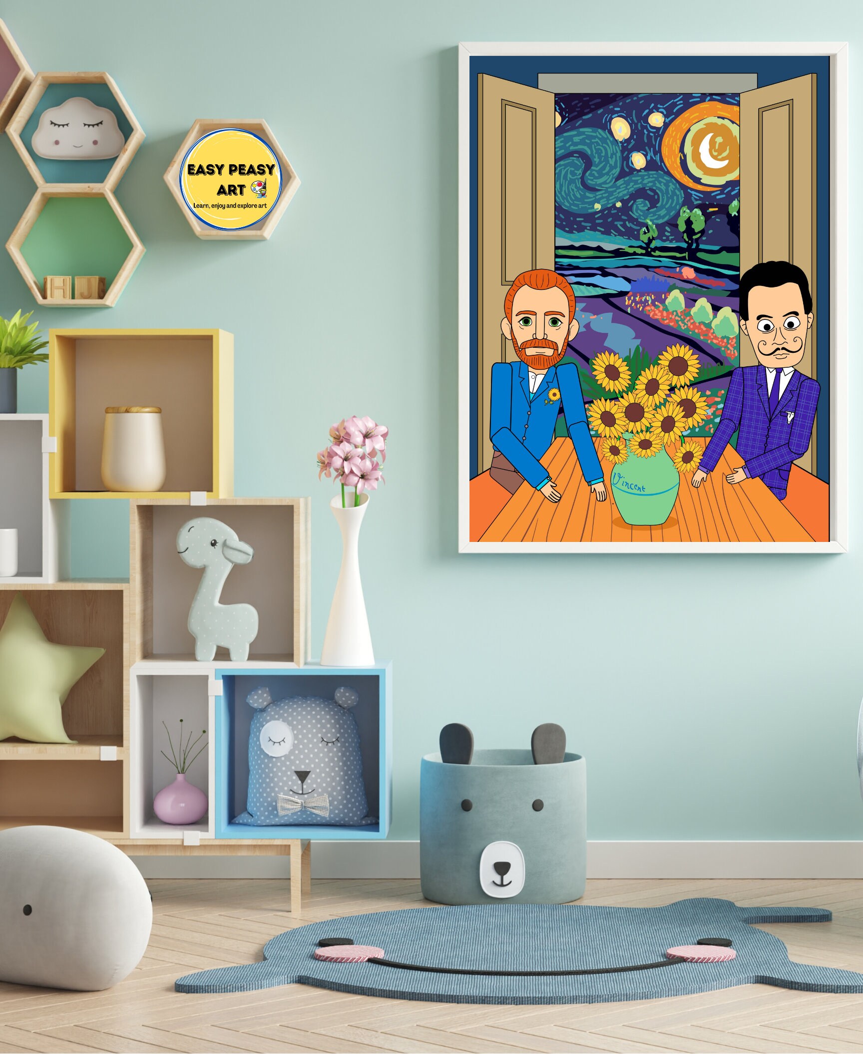 Famous Artists Art Class Decor Van Gogh Art Class Poster - Etsy