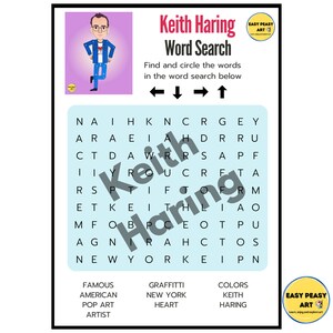 Keith Haring Articulated Doll Printable, Pop Art Artist Paper Puppet ...