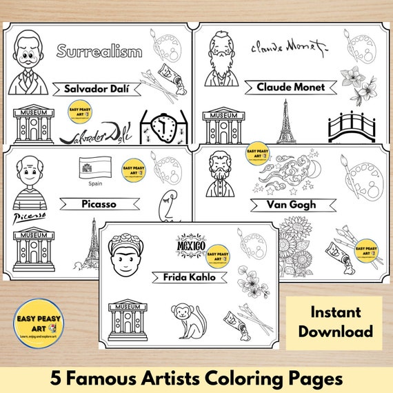 Coloring Pages, Claude Monet