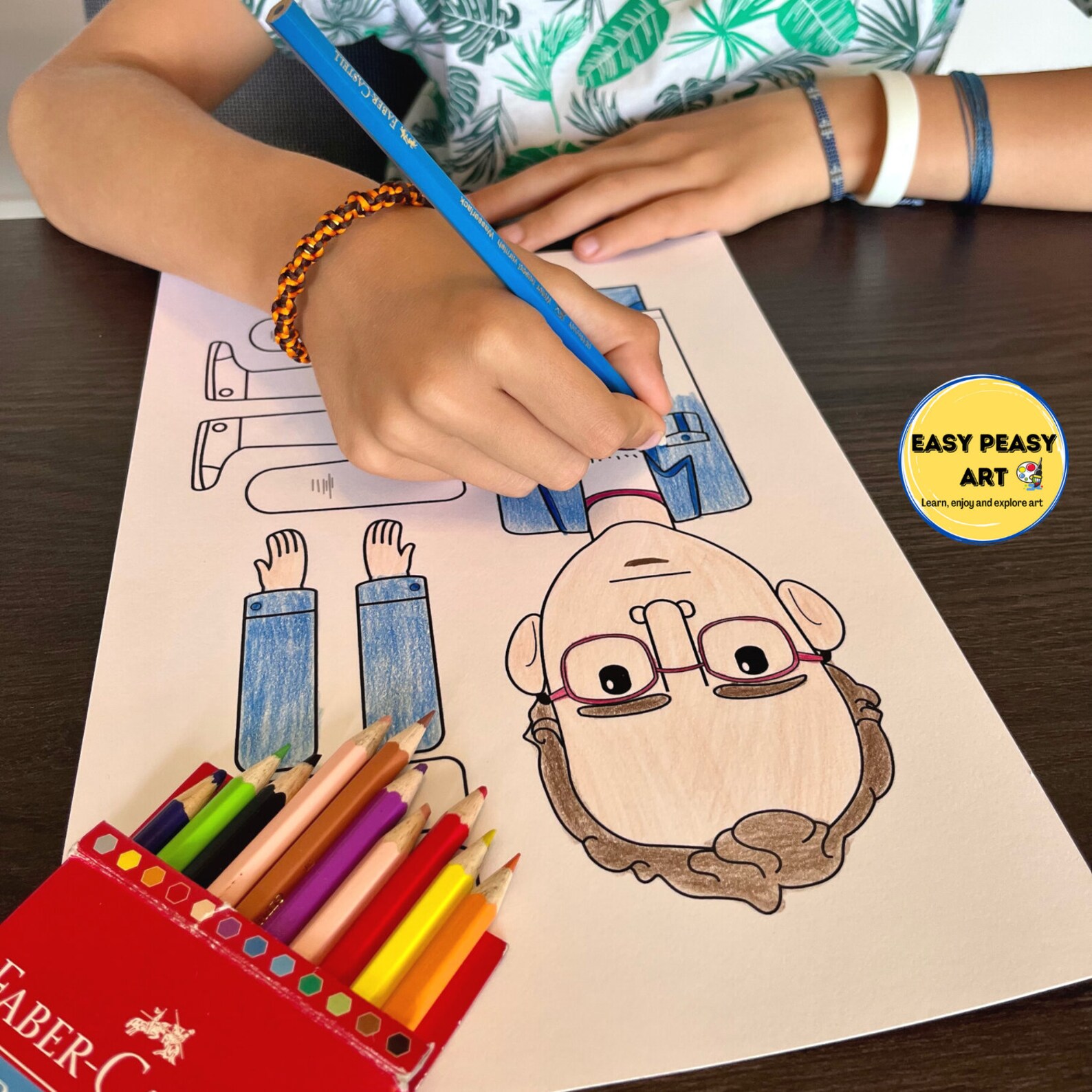 Keith Haring Articulated Doll Printable, Pop Art Artist Paper Puppet ...