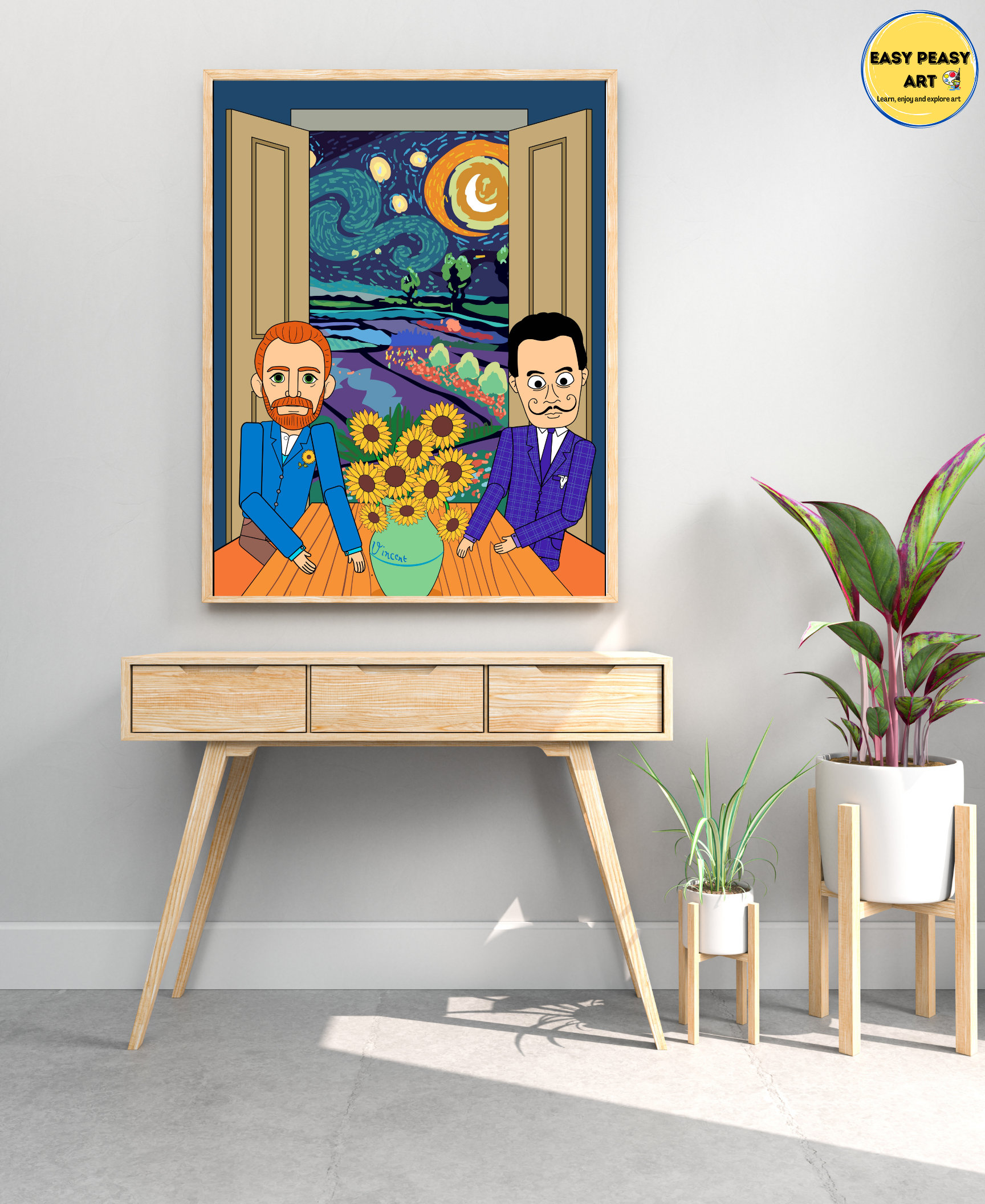 Famous Artists Art Class Decor Van Gogh Art Class Poster - Etsy
