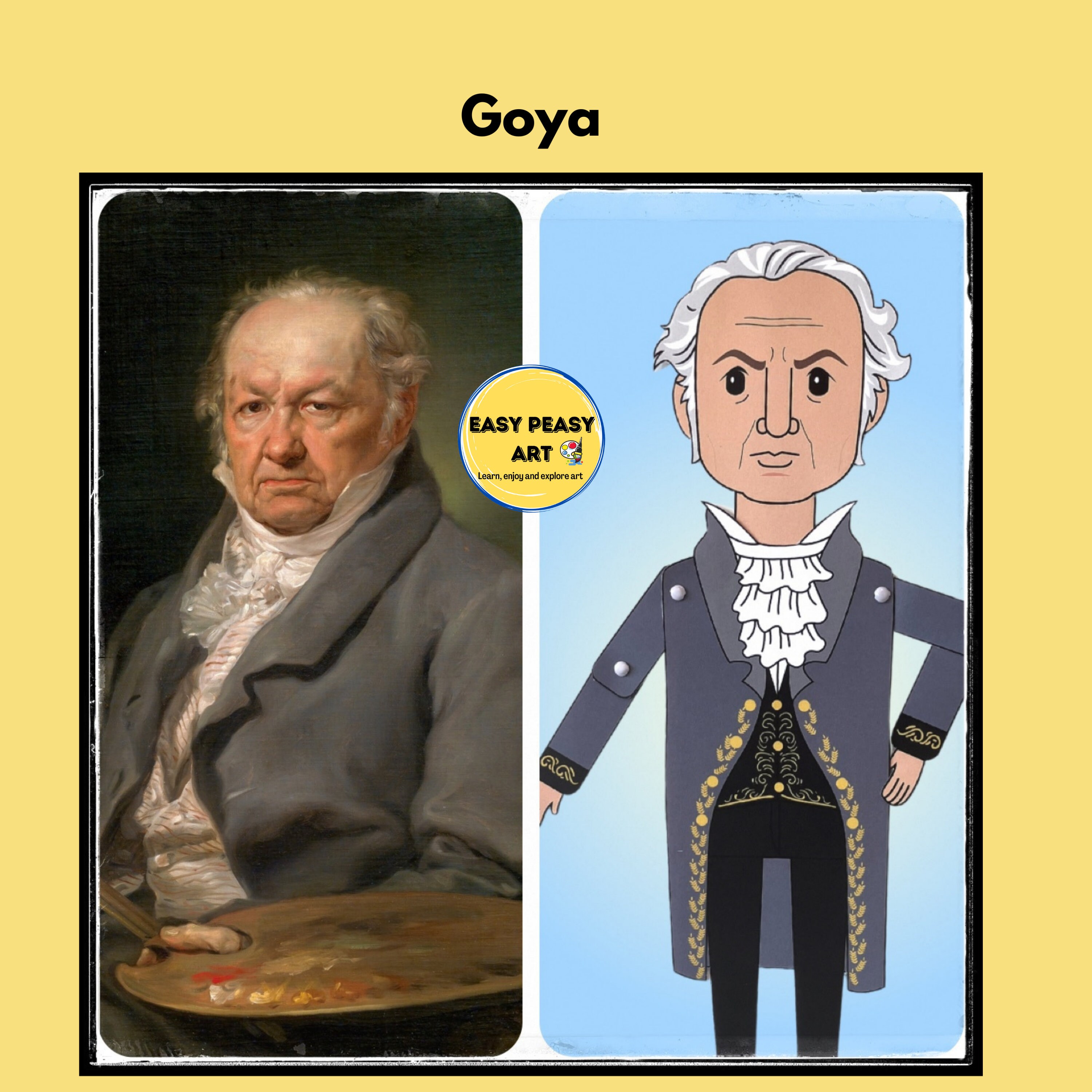 Francisco De Goya Articulate Paper Doll, Goya, Famous Artists ...