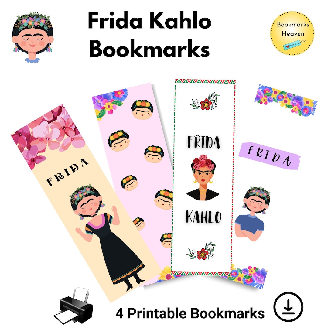 Frida Kahlo Bookmark, Frida Kahlo Print, Frida Kahlo Gifts, Art ...