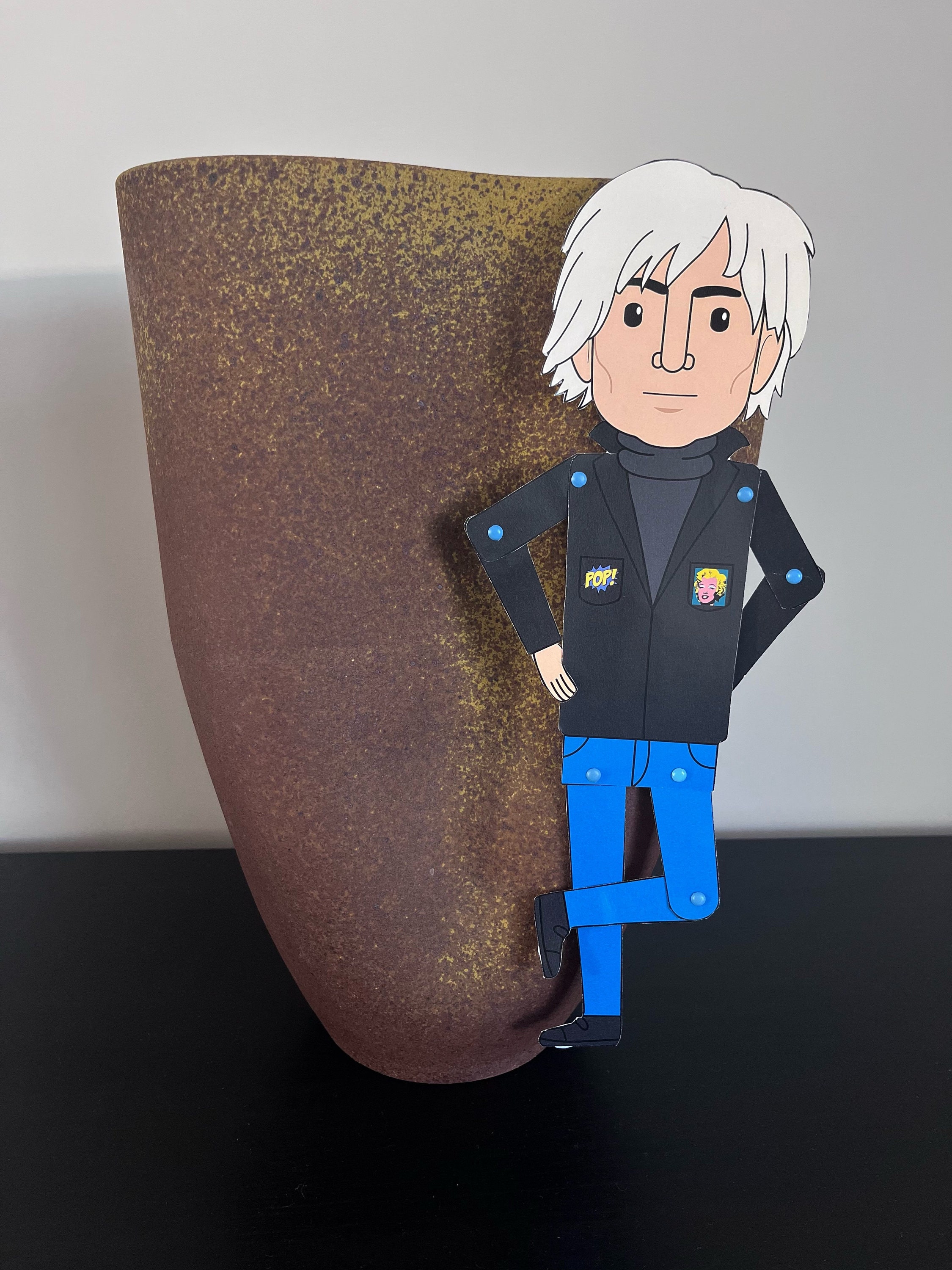 Andy Warhol Paper Doll Pop Art Cut Out Doll Famous Artist - Etsy