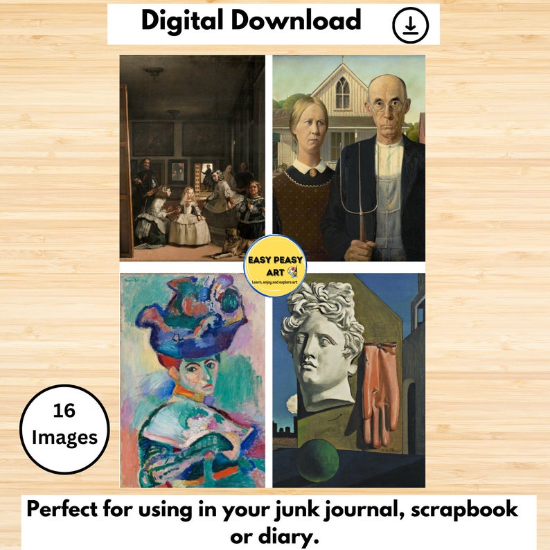 Famous Paintings Flashcards Printable, Famous Artists Prints, Fine Art ...