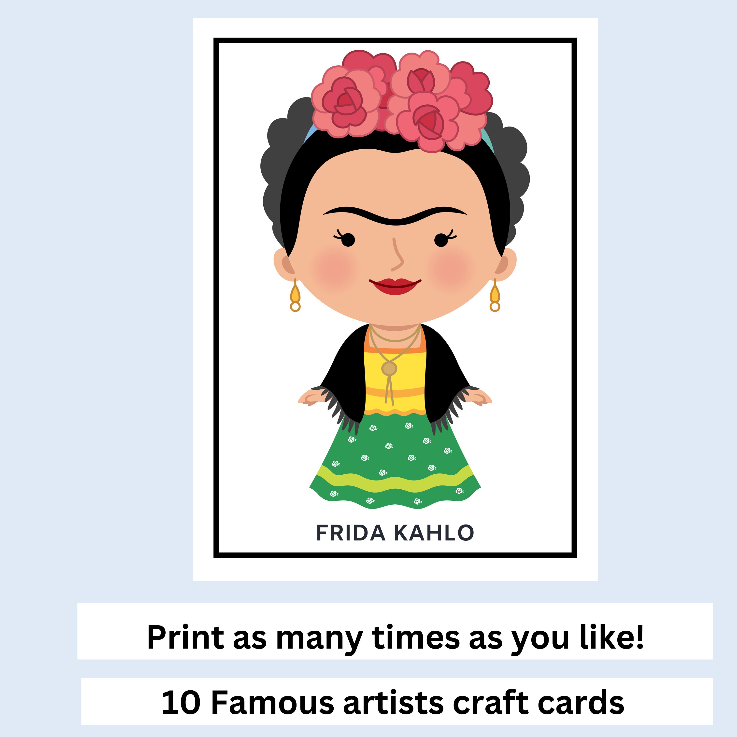 Famous Painters Flash Cards, Art History Flash Cards, Art for Kids ...