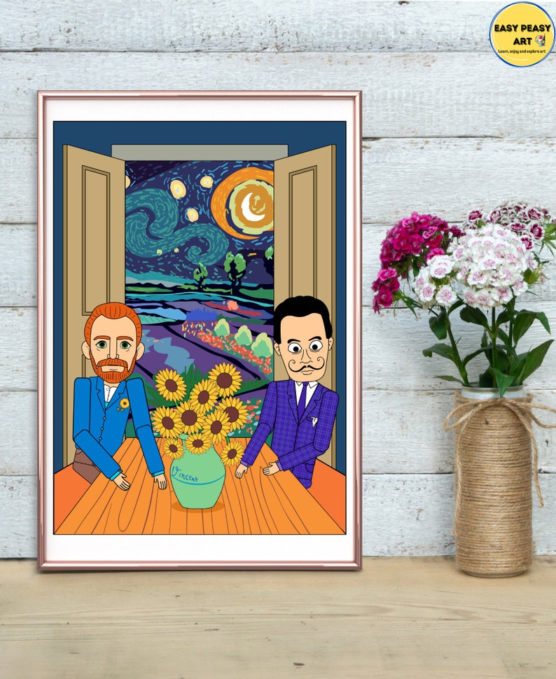 Famous Artists Art Class Decor, Van Gogh Art Class Poster, Famous ...