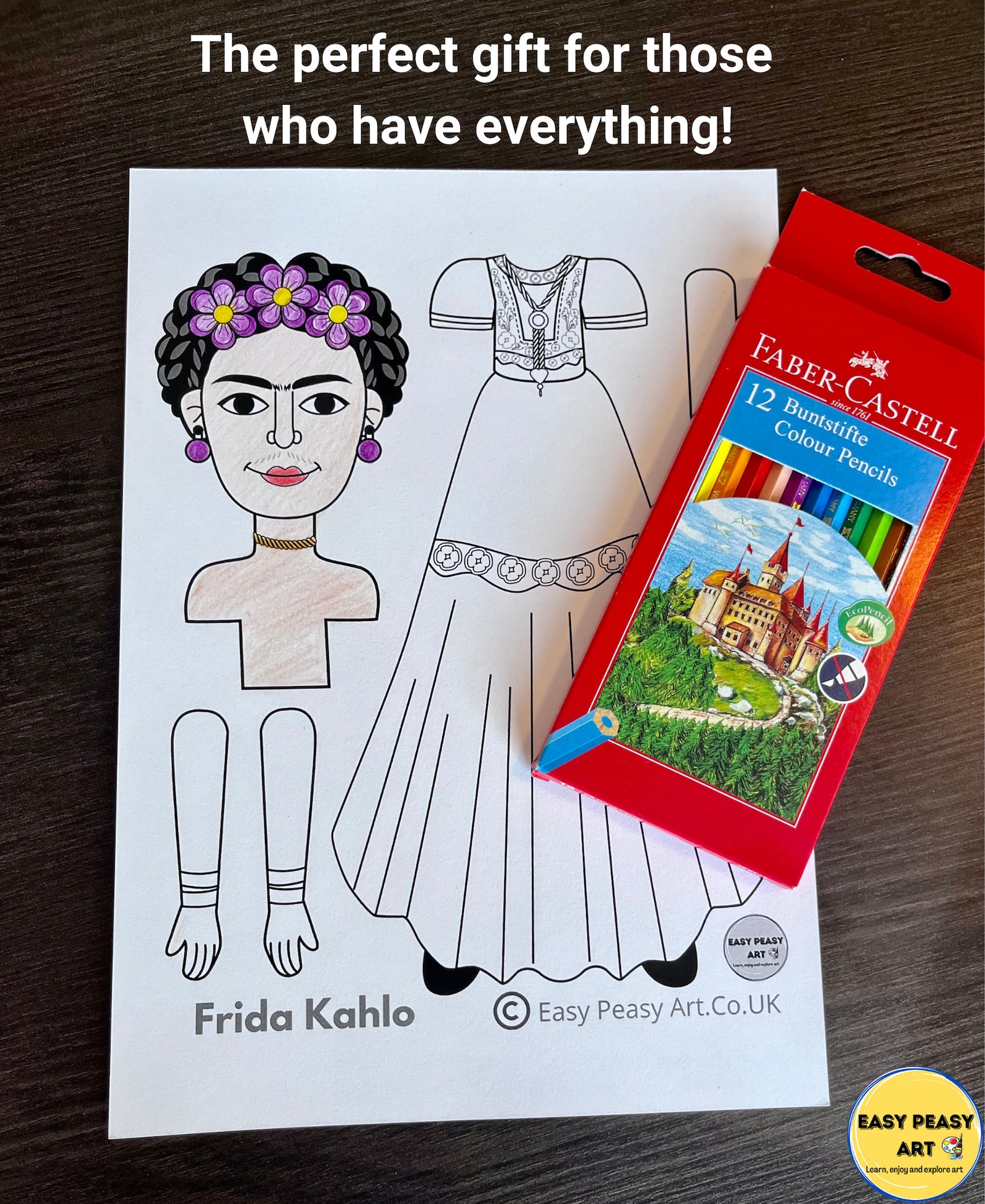 Articulated Doll Frida Kahlo, Famous Artist Cut Out Doll, Frida Digital ...