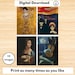Famous Paintings Flashcards Printable, Famous Artists Prints, Fine Art ...