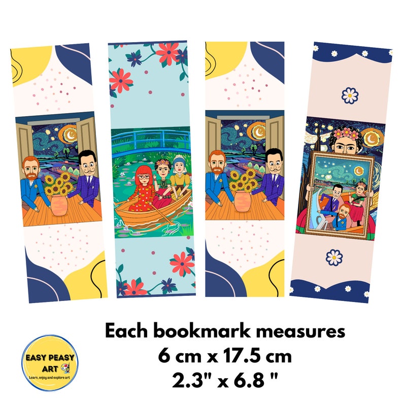 Famous Artists Bookmarks Gift for Art Teacher Salvador Dali - Etsy