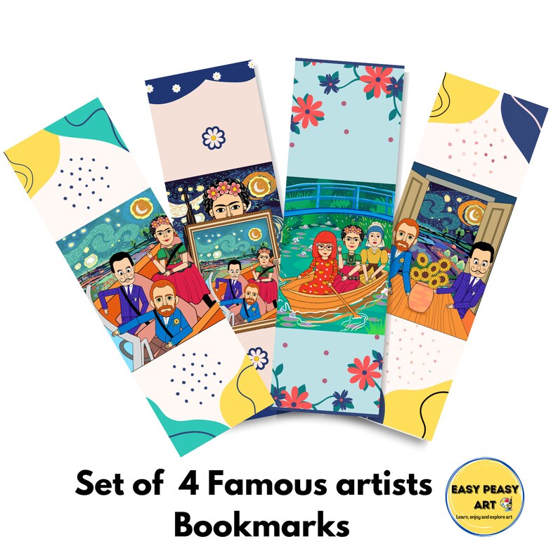 Famous Artists Bookmarks Gift for Art Teacher Salvador Dali - Etsy