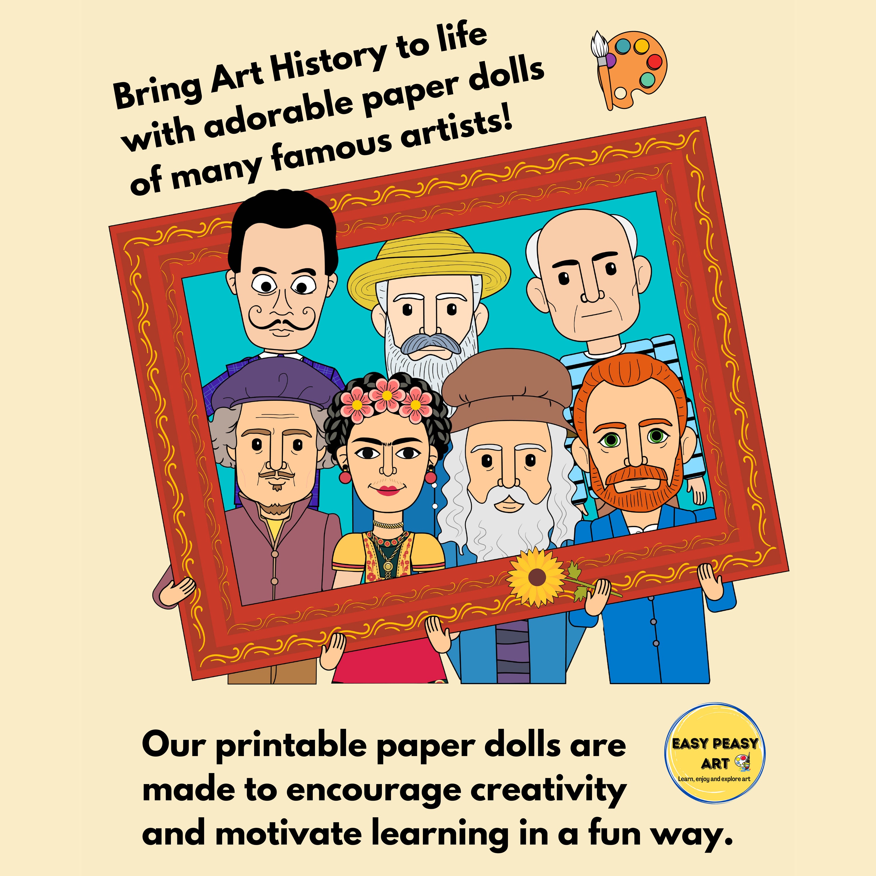 Diego Rivera , Digital Paper Doll, Mexican Artist, Cut Out Doll ...