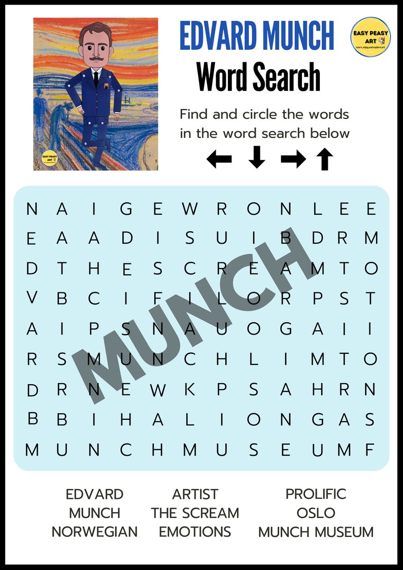 Edvard Munch Articulated Paper Doll, Art Printable Paper Doll, Boy Cut ...