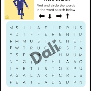 Salvador Dali Printable Paper Doll, Famous Artists Cut Out Doll, Art ...