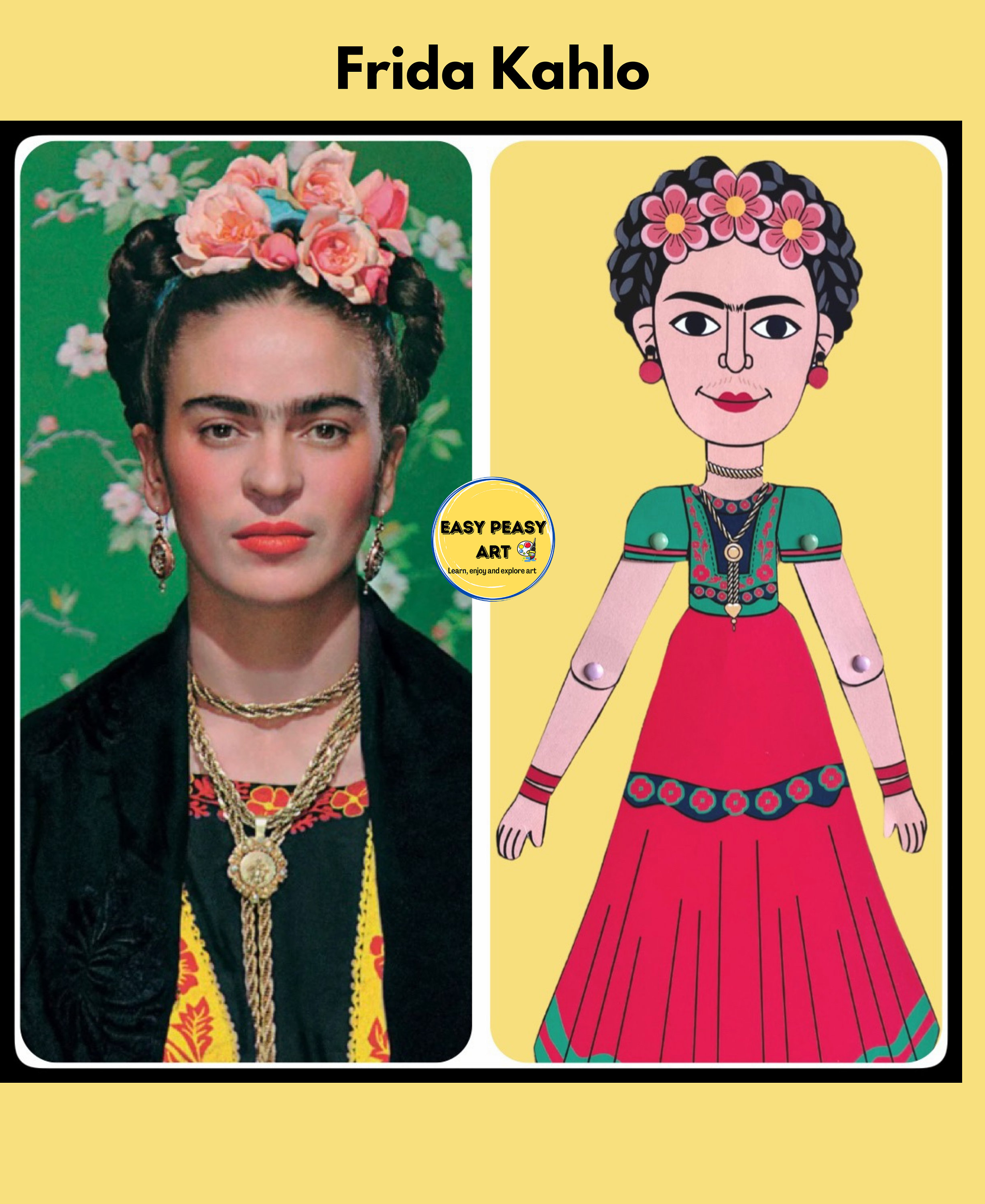 Famous Artists Articulated Paper Dolls, Contemporary Artists Printable ...