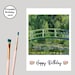 Claude Monet Birthday Card Printable, Art Lover Gift, Art History Card ...