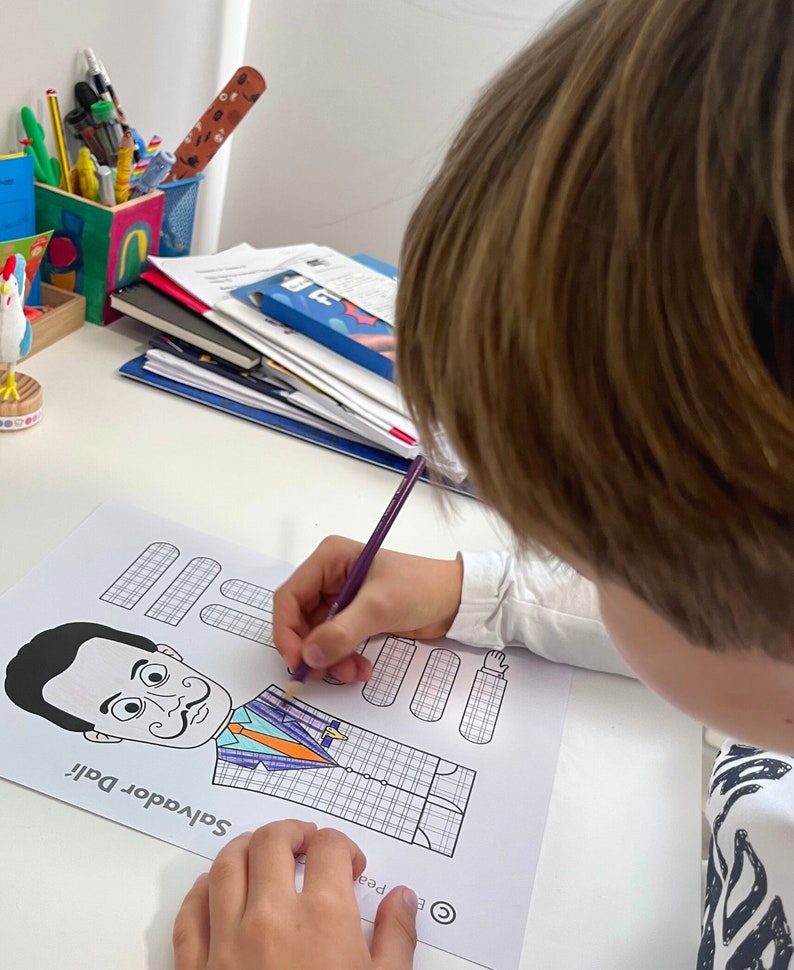 Salvador Dali Printable Paper Doll Famous Artists Cut Out - Etsy Hong Kong