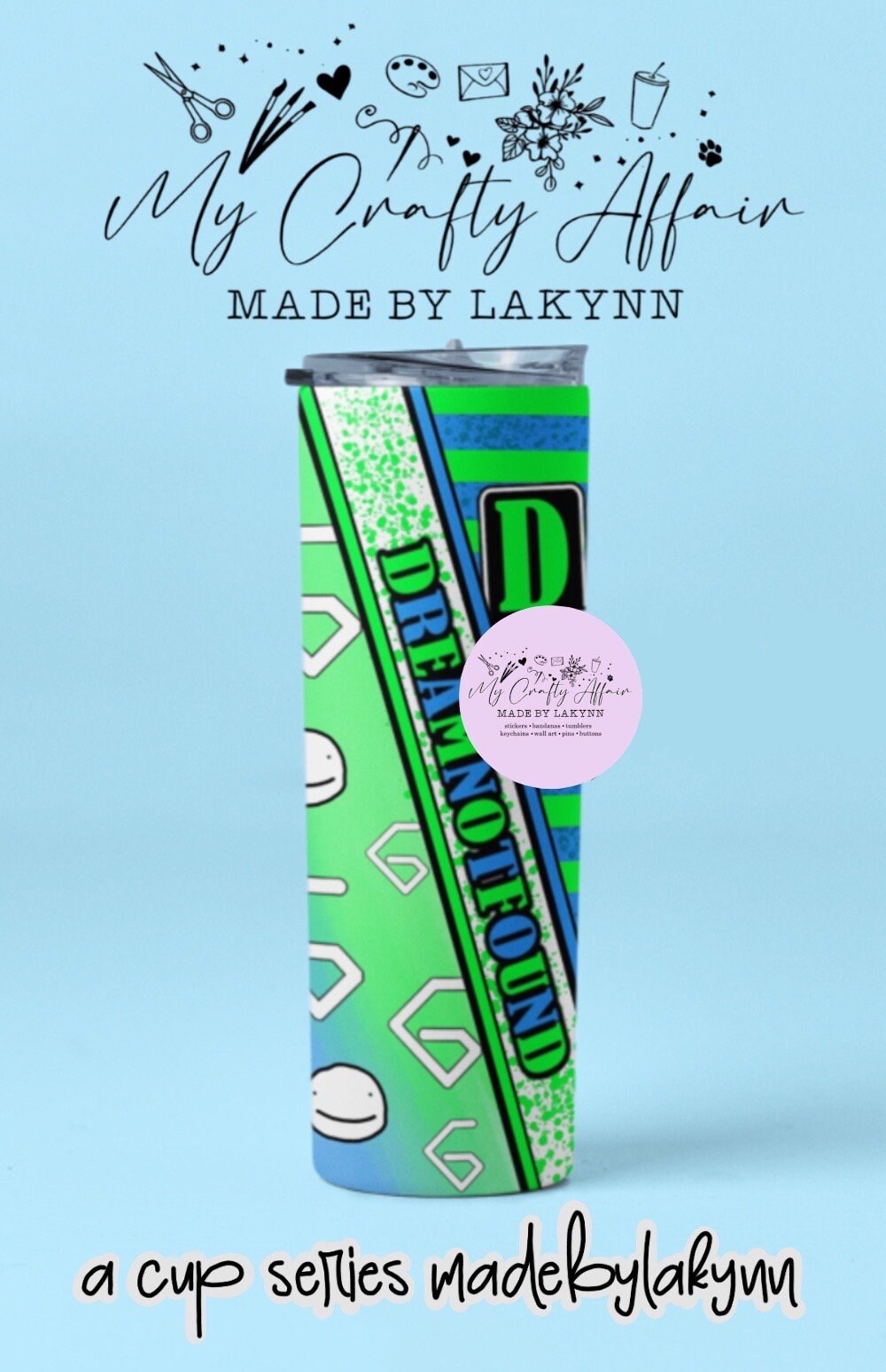 Dreamnotfound DNF Tumbler Dream SMP Tumbler Minecraft - Etsy