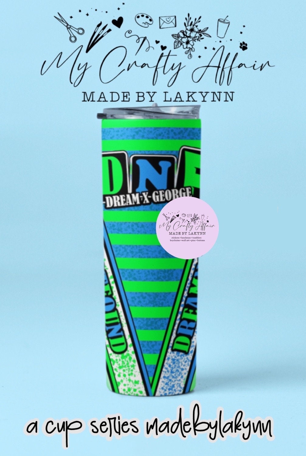 Dreamnotfound DNF Tumbler Dream SMP Tumbler Minecraft - Etsy