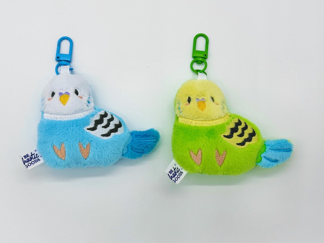 Parakeet Budgie Plush Keychain - Etsy