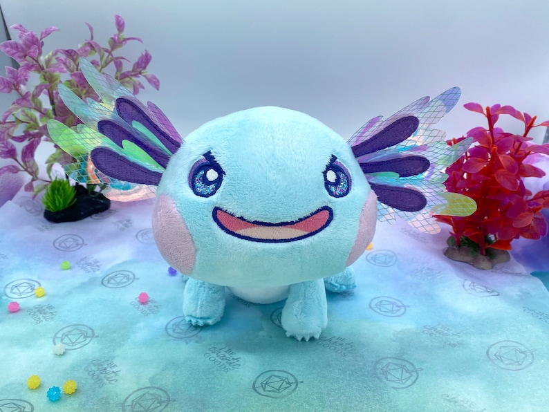 Blue Axolotl Plush - Etsy