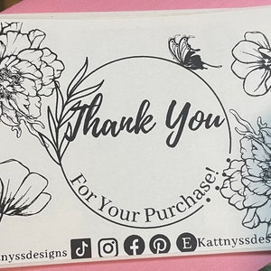 Thermal Labels for Small Business, Thank You Packaging Labels, Mailing ...