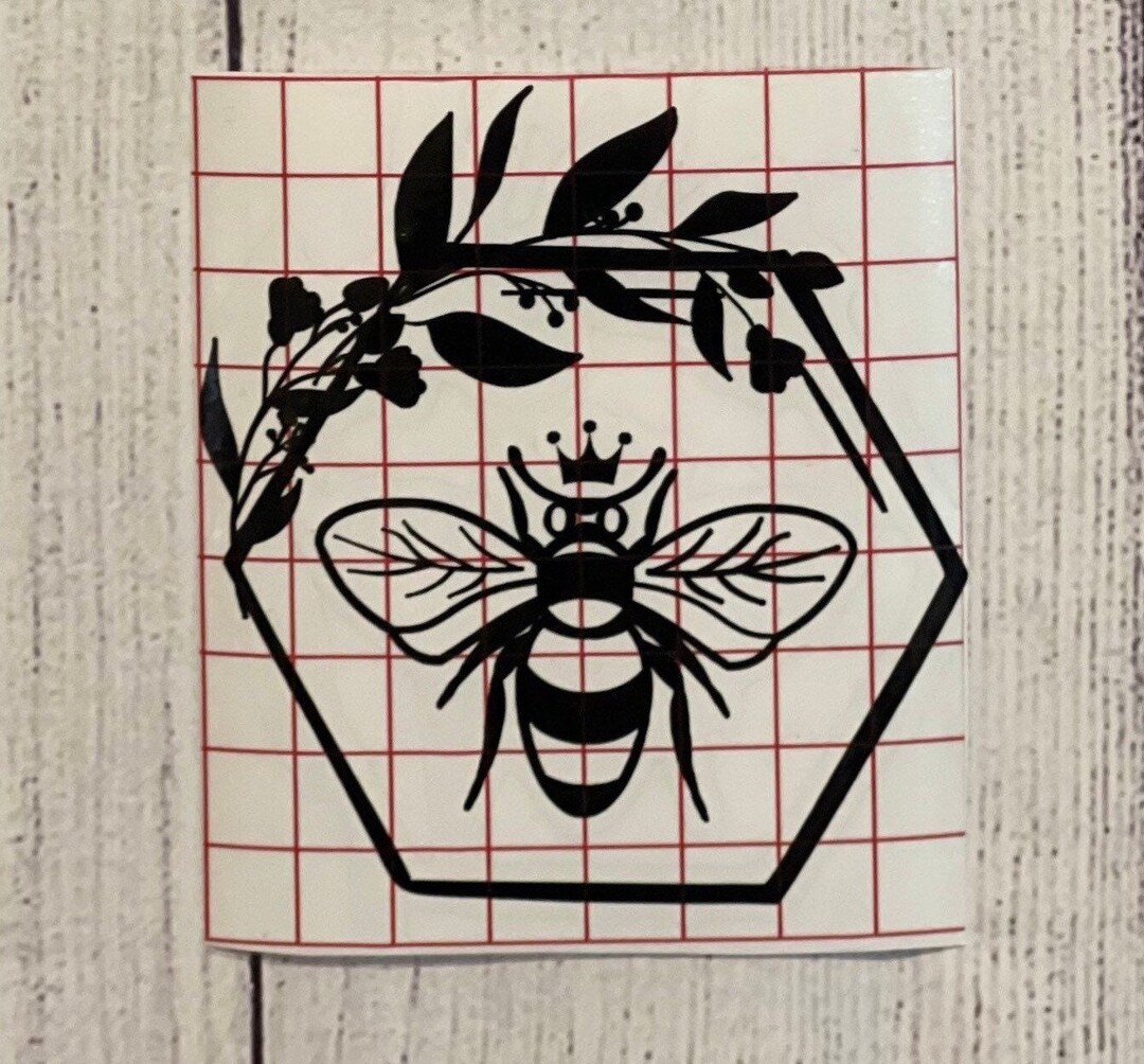 Bee Decal, Bee Vinyl Decal, Bee Decal Vinyl, Bee Decal Car, Bee Decal ...