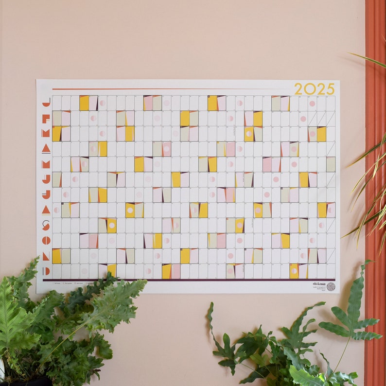2025 Wall Planner A1 | 2025 Year Calendar - Colourful Landscape | A1 ...