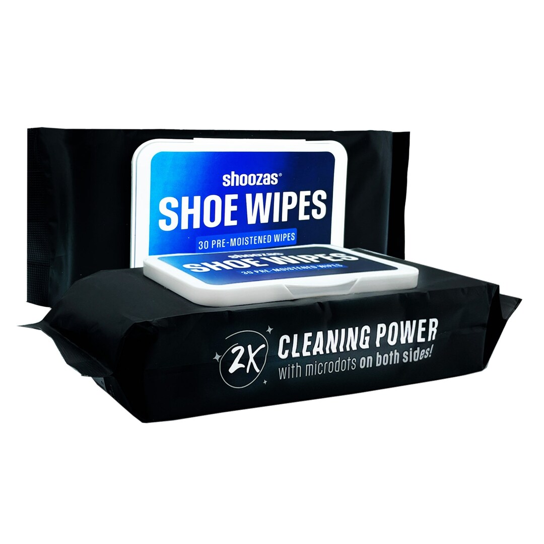 Shoozas Shoe Cleaner Wipes 30 or 60 Wipes Quick Wipes Remove Dirt ...