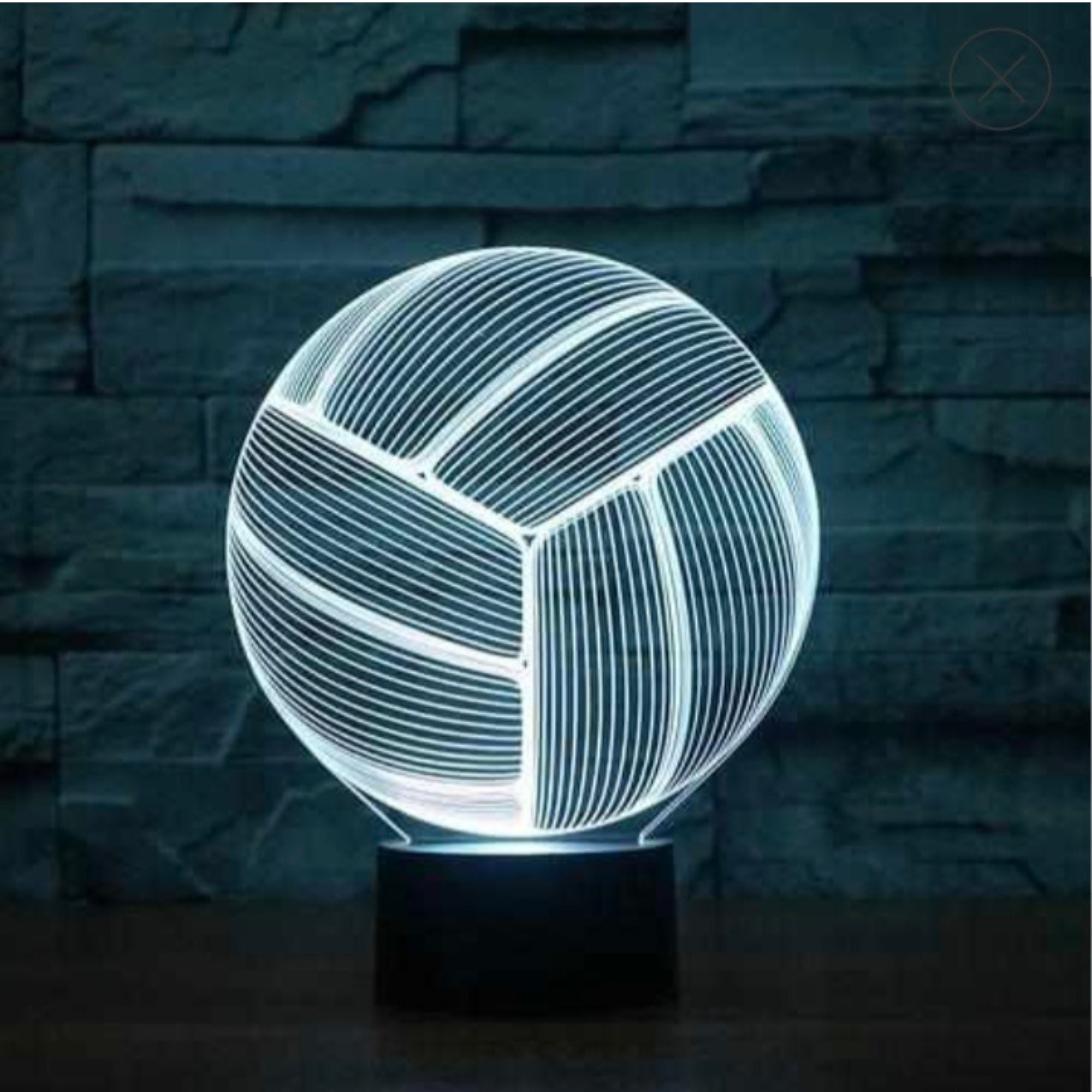 Volleyball 3D Lamp, LED Night Lamp, Table Lamp Changing Colors Desk ...