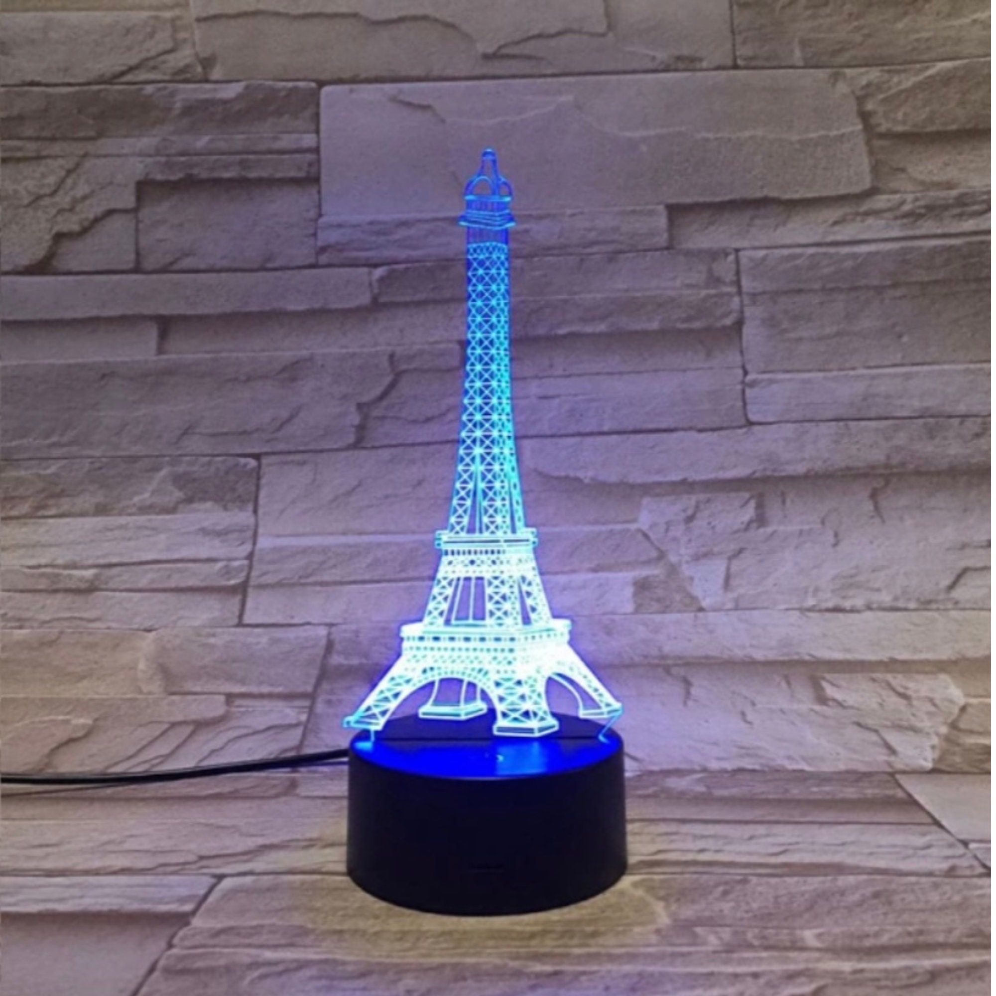 Eiffel Tower LED Table Lamp, LED Night Lamp, Changing Colors Desk Lamp ...