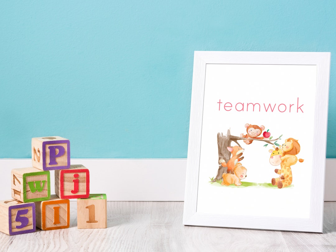 Teamwork Definition Printable Wall Art - Simple Visual Dictionary ...