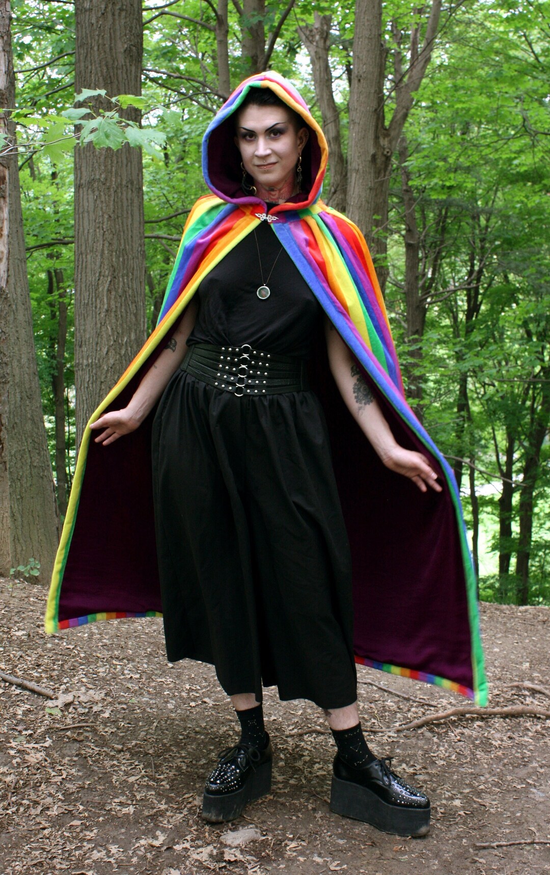 Rainbow Cloak- Purple Lining - Etsy