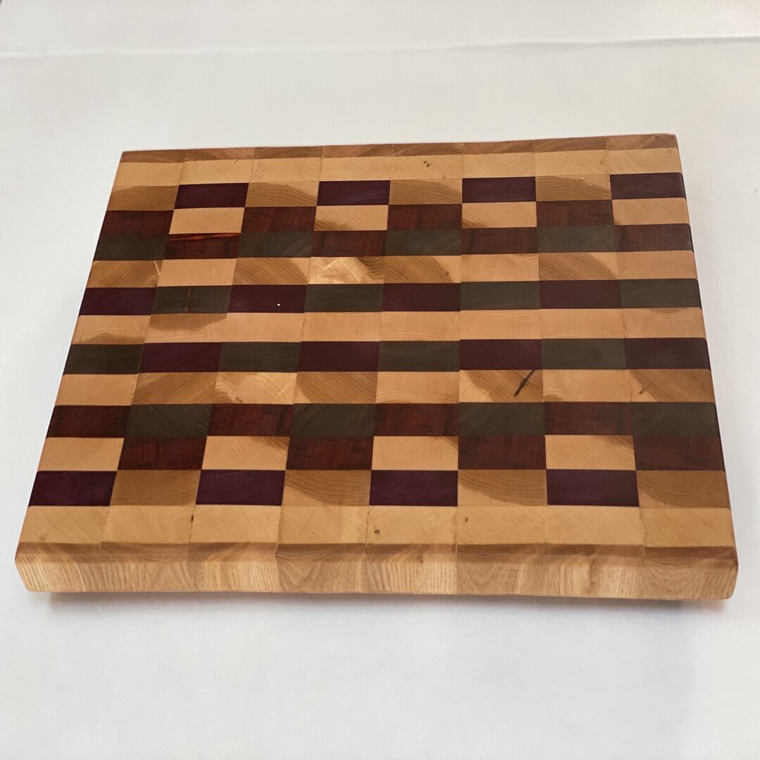 Maple/cherry/purple Heart/walnut/padauk End Grain Cutting Board - Etsy