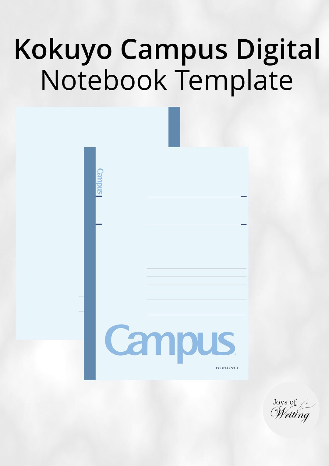 Kokuyo Campus Digital Notebook Style Template - Etsy